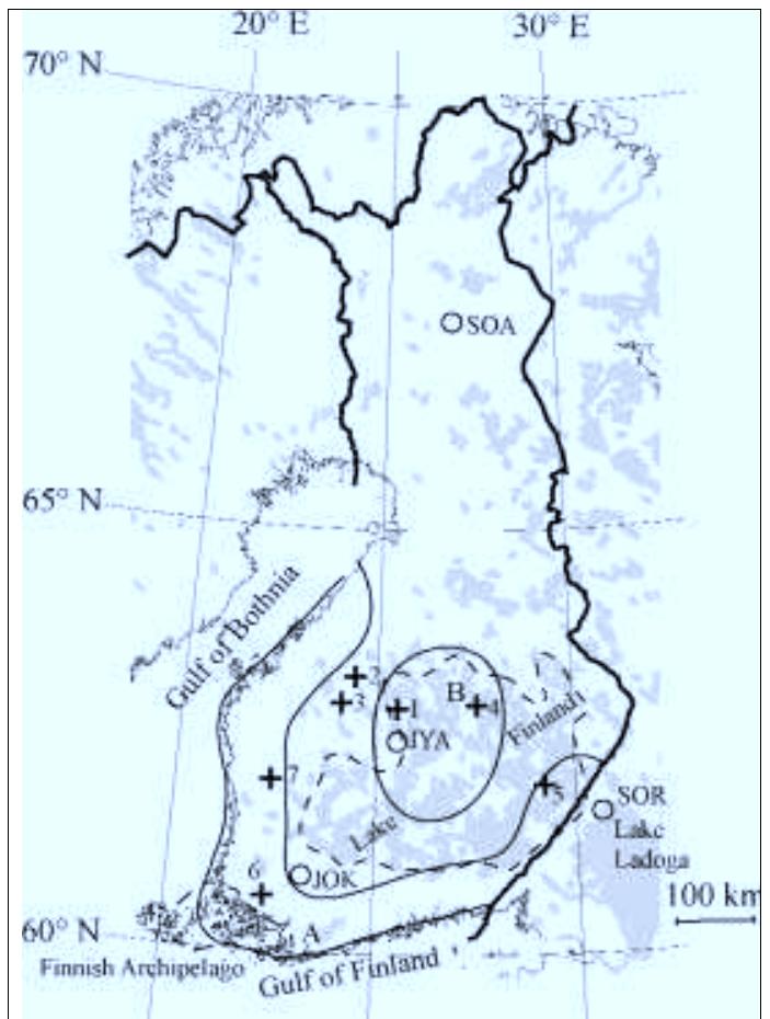 Map of the study area. the finnish archipelago and lake
