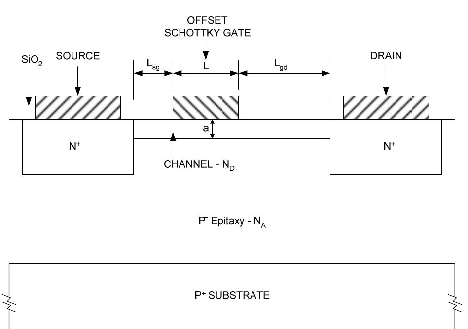 Schematic diagram of an ion implanted silicon carbide