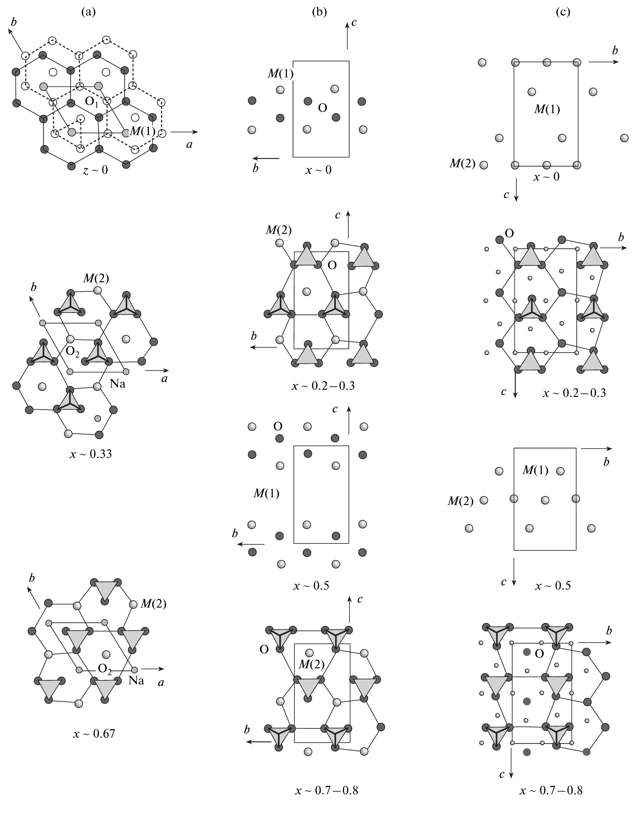 Close-packed layers of atoms in the structures of (a)