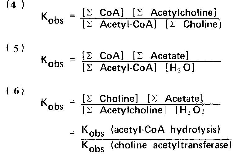 The kops (equation 10) for the ph-independent reaction: