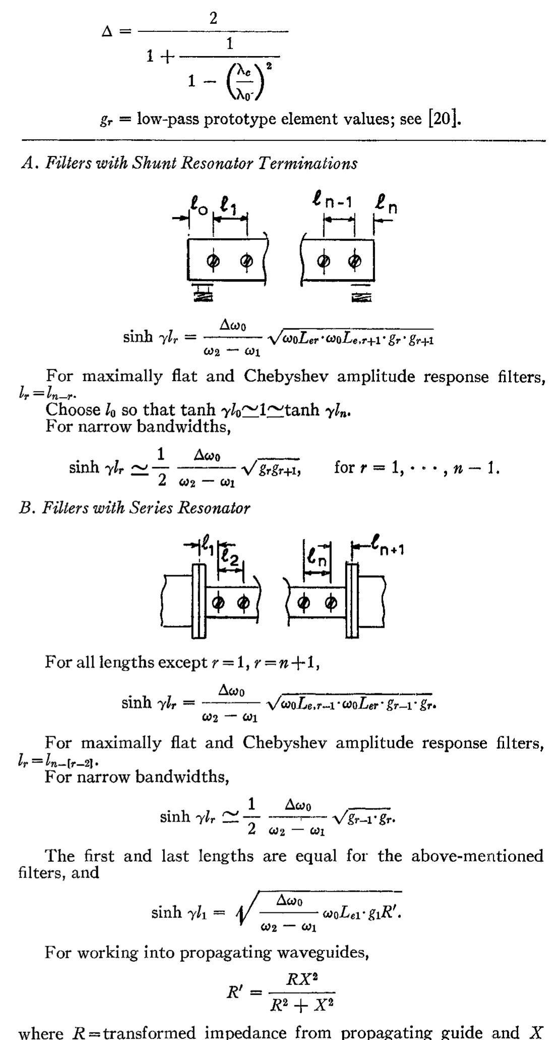 Figure 6 - The Design of Evanescent Mode Waveguide Bandpass
