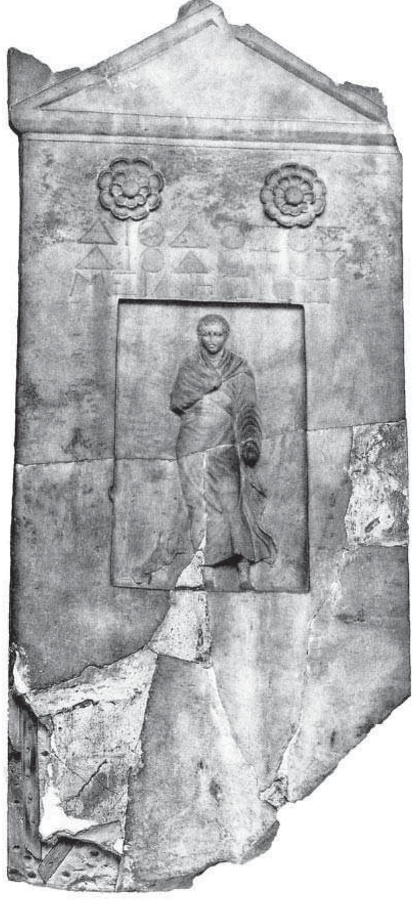 Figure 9 - from Dress in Roman Grave Stelai from Greece and