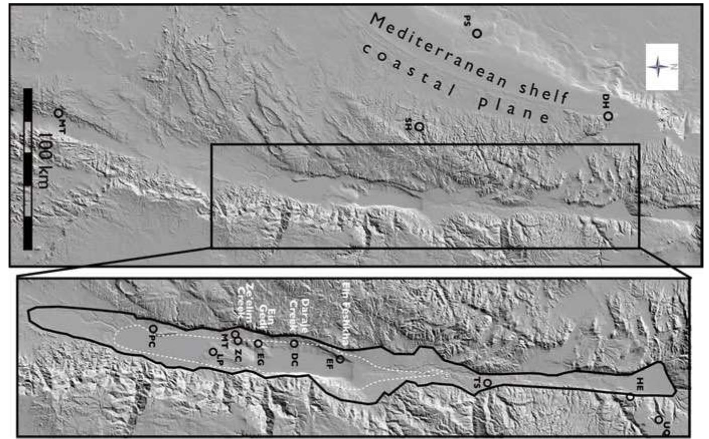 8 extent of late pleistocene lakes and locations of