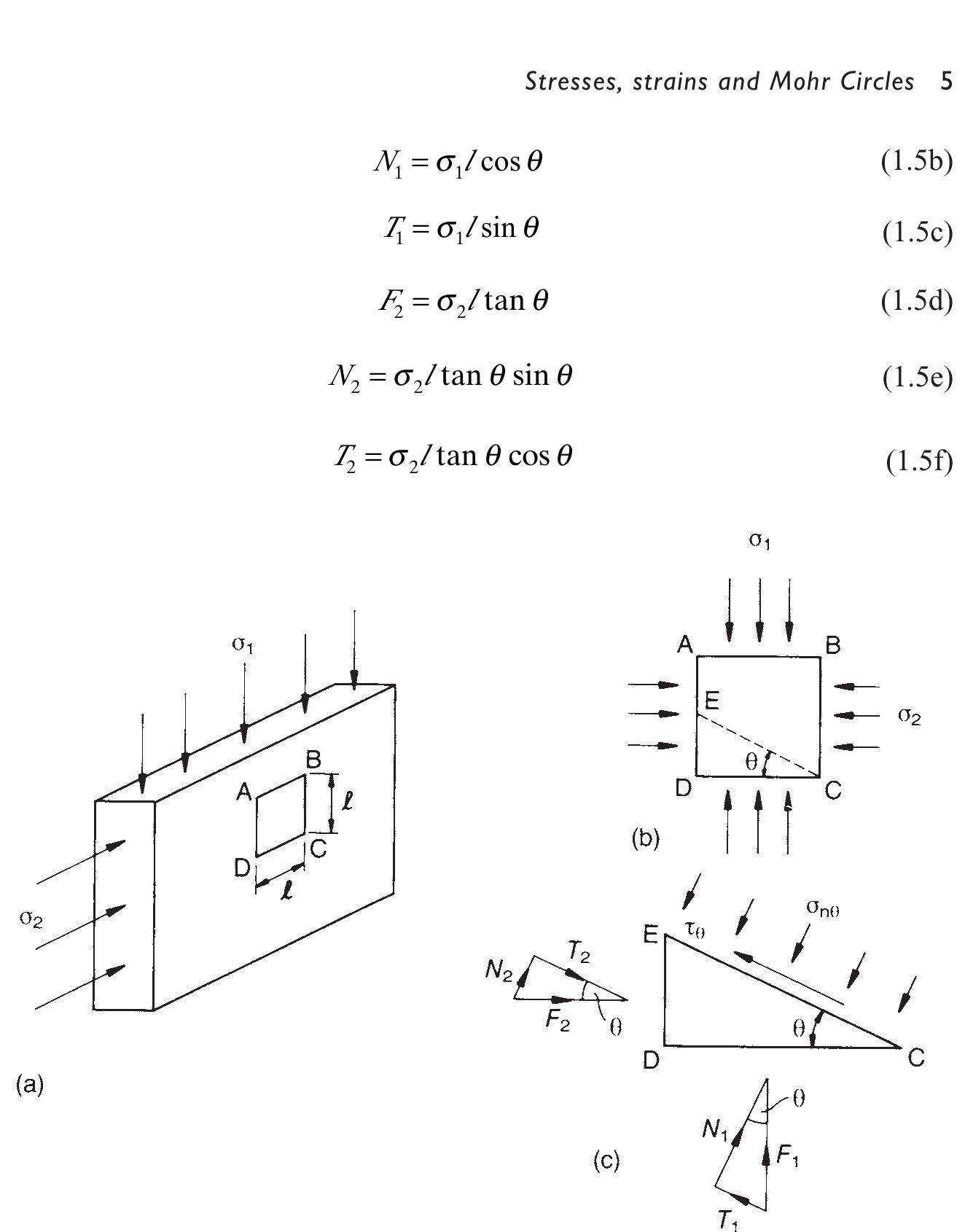 3 biaxial stress system in a rectangular plate: (a) boundary