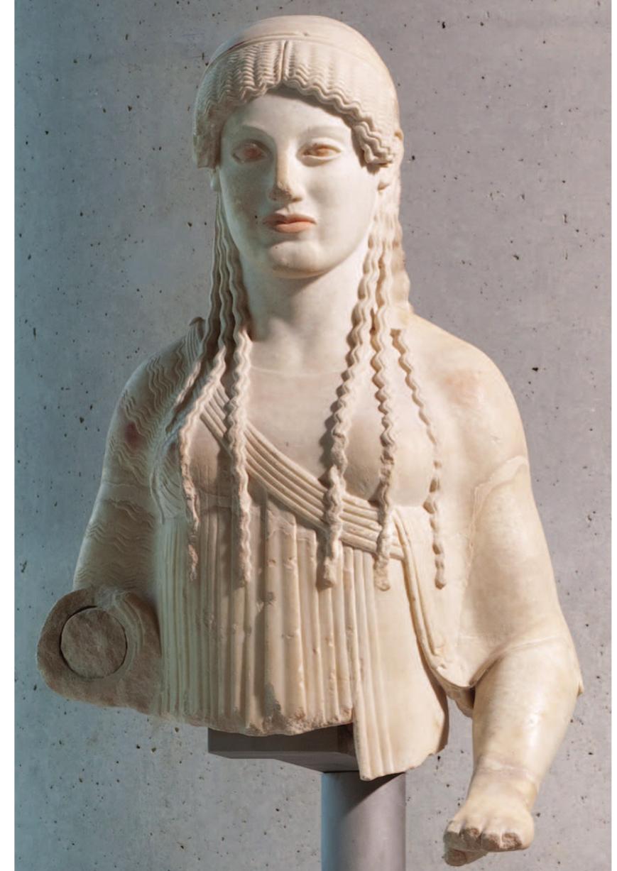 13 kore from the athenian acropolis. c. 480 bc. courtesy of