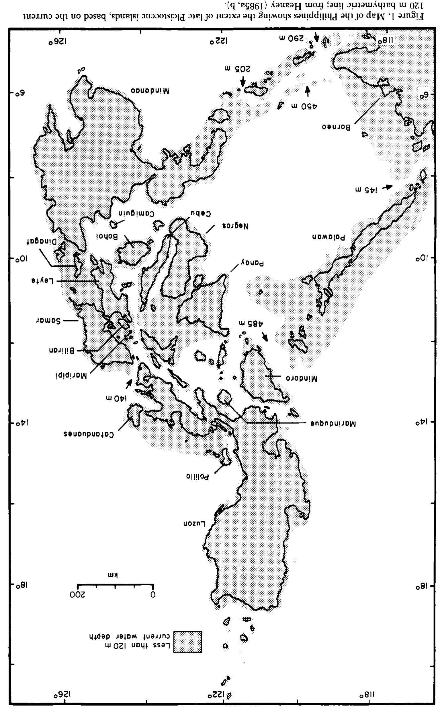 Figure 3 - Biogeography of mammals in SE Asia: estimates of
