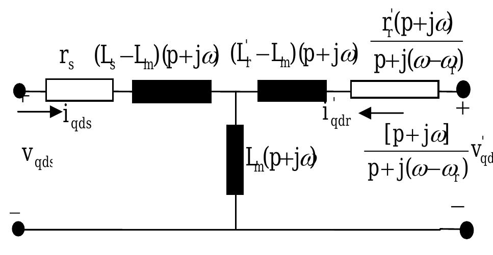 Generalized equivalent circuit of a three-phase induction