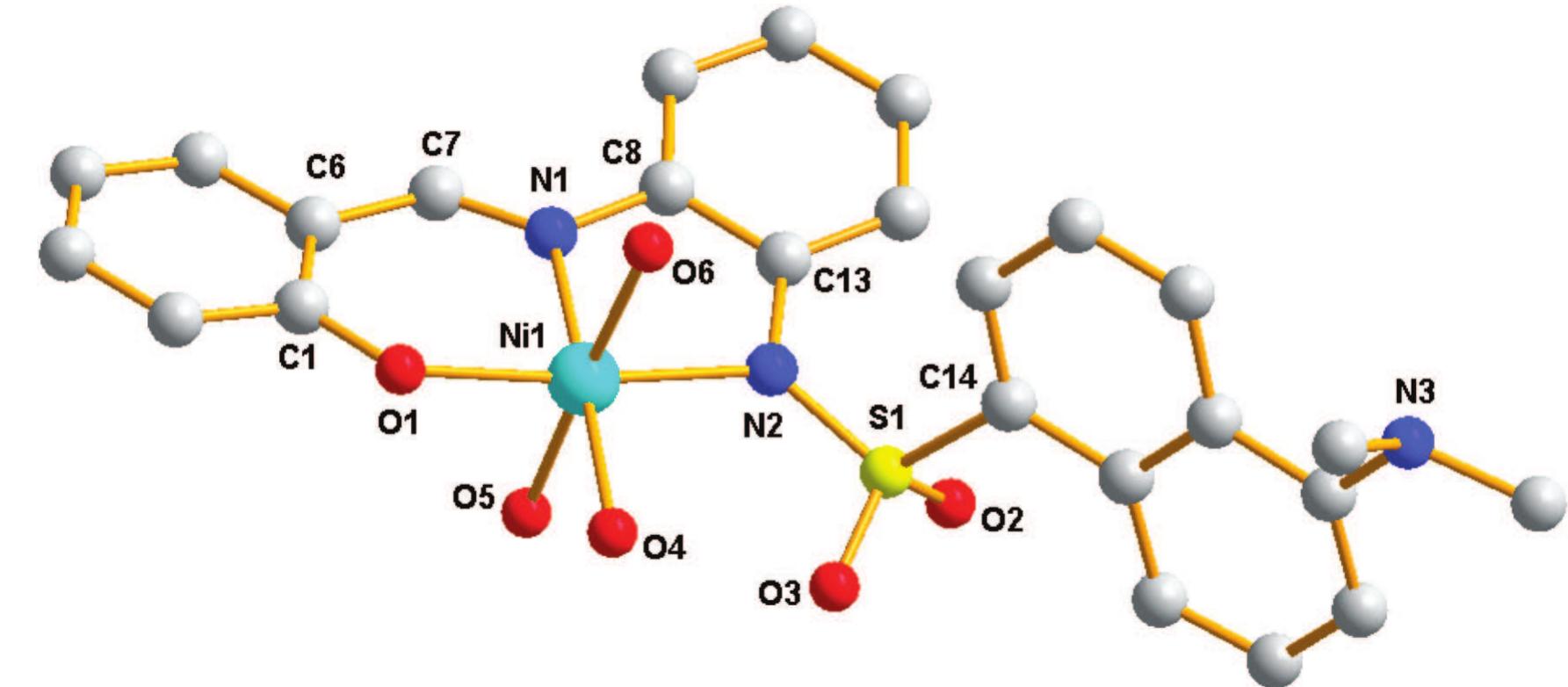Crystal structure of the nickel(11) complex