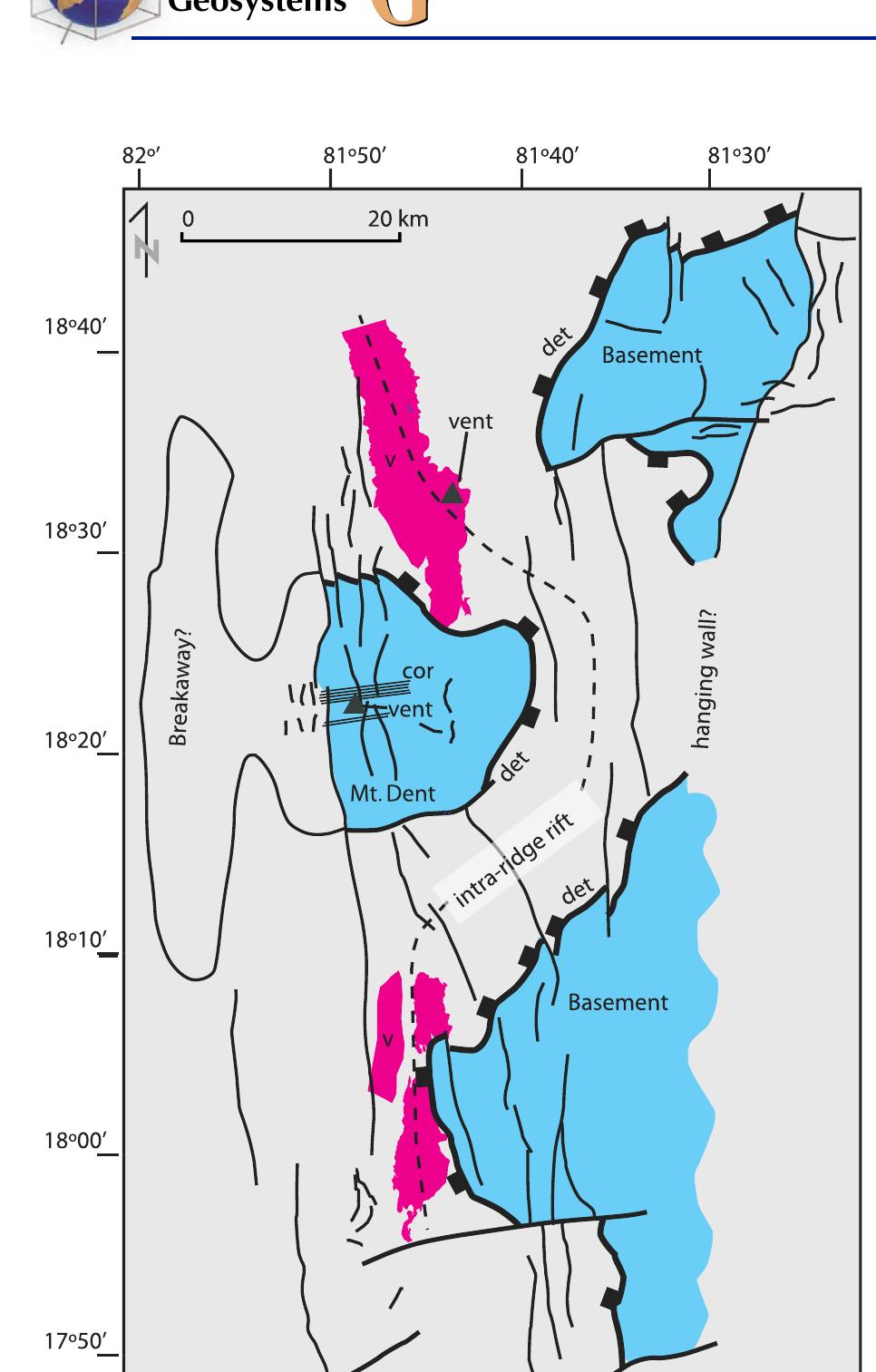 Highly interpretive geologic map of the mcsc based on