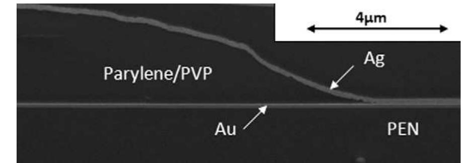 Fib/sem cross-section of via_2. fig. 6. microscopic image of