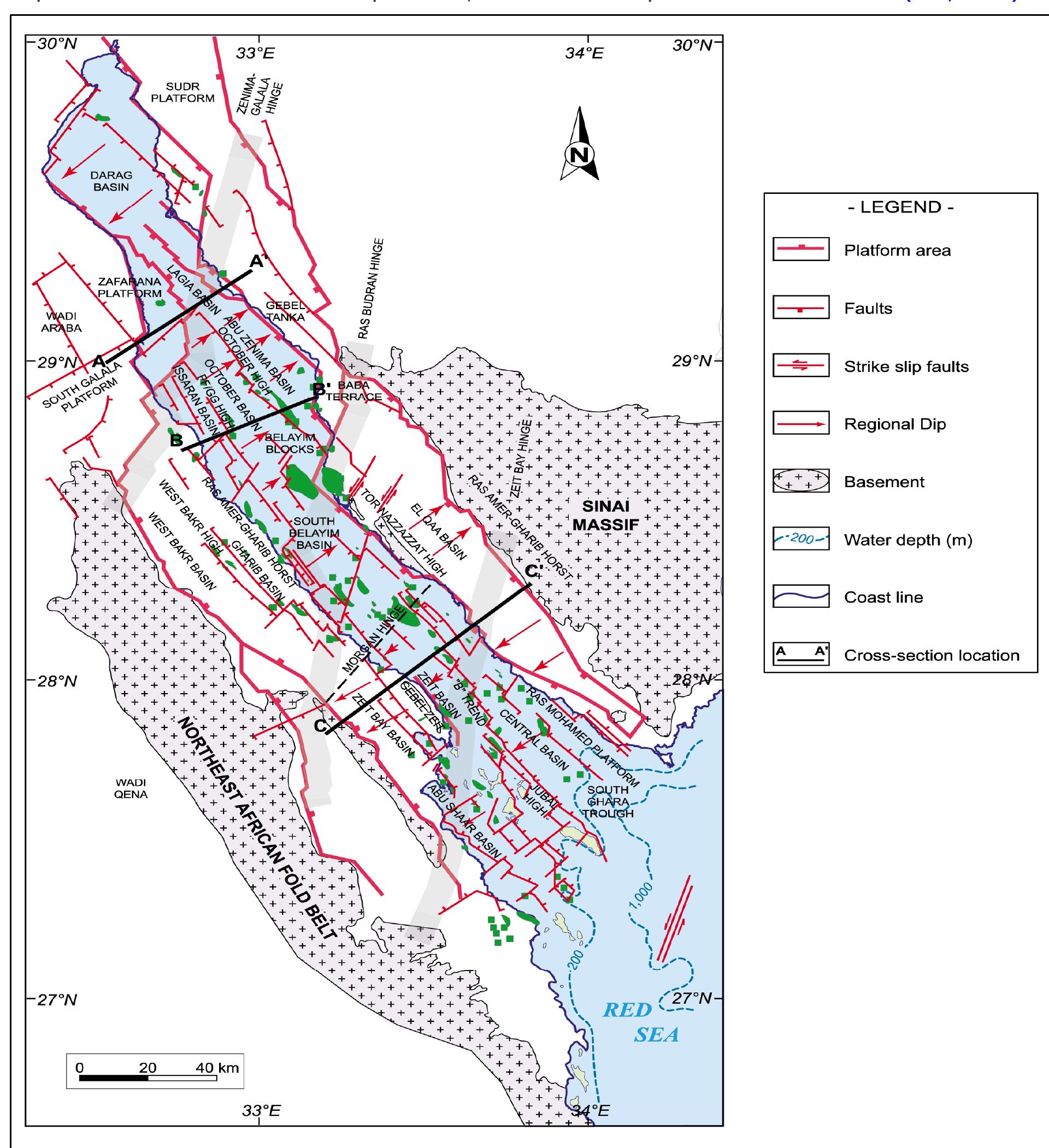 2: tectonic setting and structural framework map (ihs, 2006)