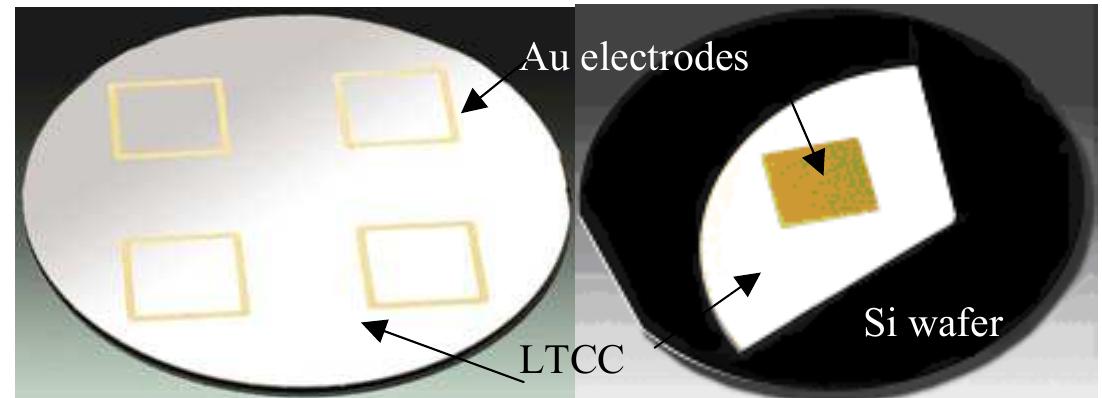 10 - optical photograph of a 2 inch ltcc wafer with embedded