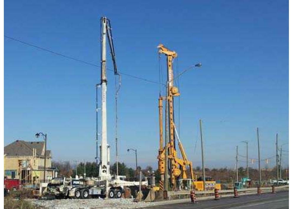 1 - bauer bg36h & modified 42m concrete pump with 20m of