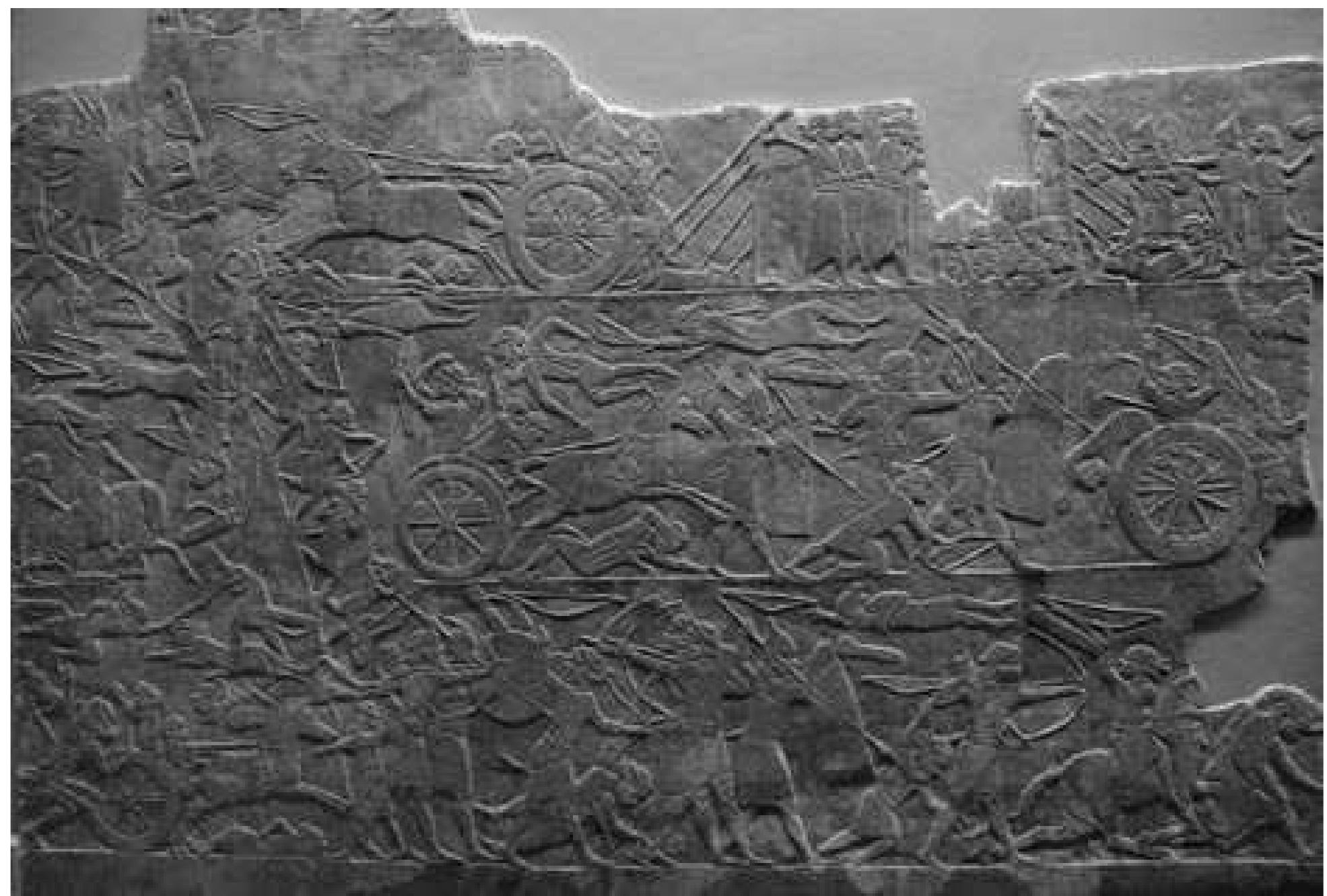 The battle of til-tuba, left panel, from room 33, southwest