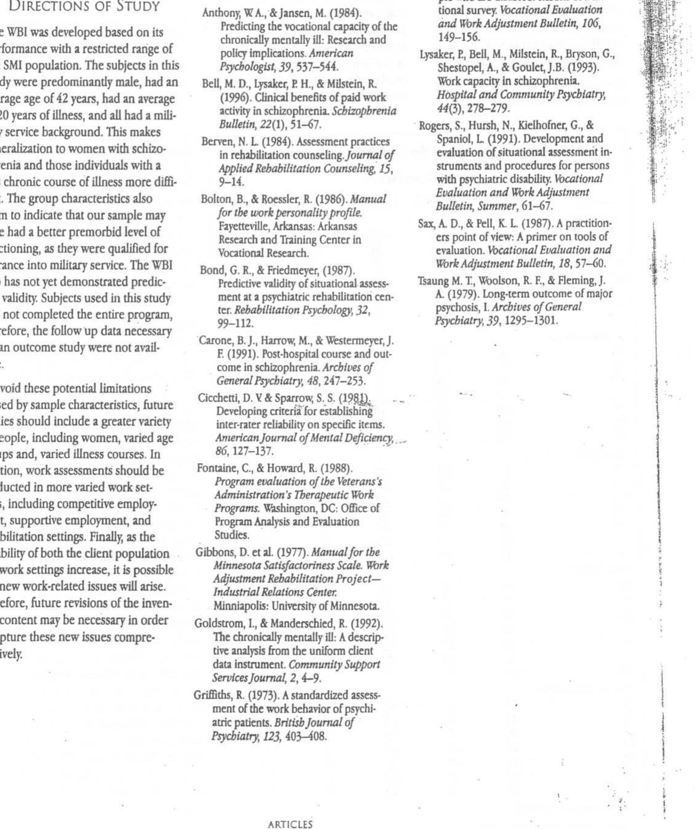 Table 4 - 623 - The work behavior inventory: A scale for the