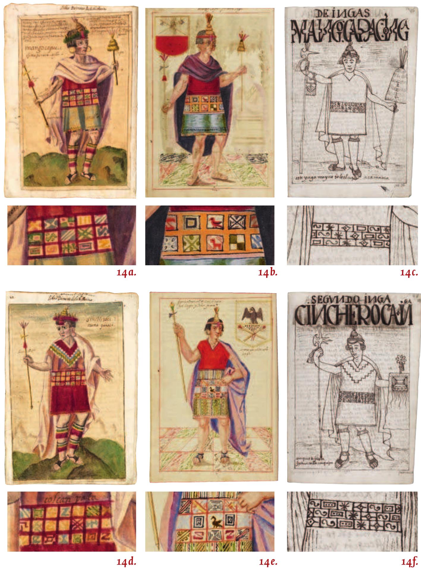 Figure 16 - Inca Kings, Queens, Captains, and Tocapus in the