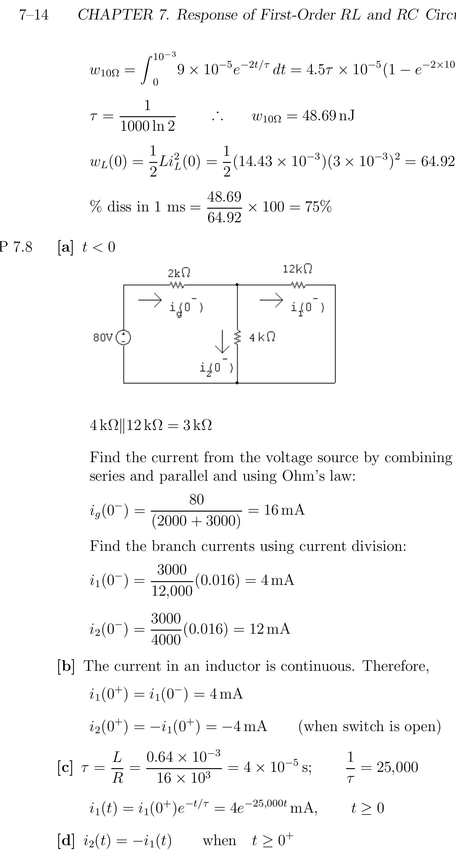 Figure 5 - Response of First-Order RL and RC Circuits