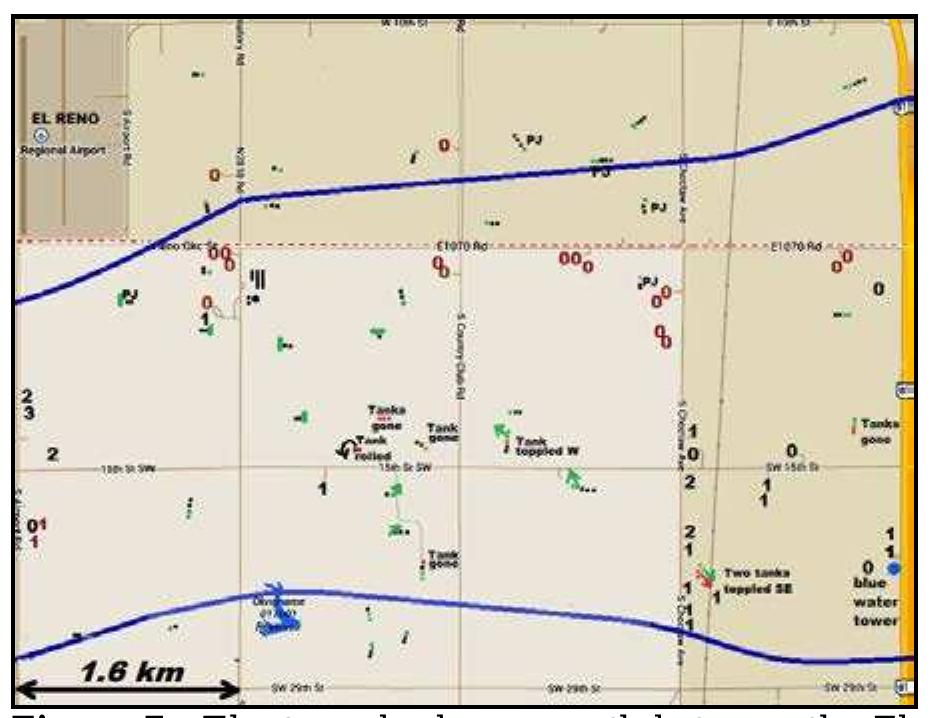 Figure 6 - from Ground-based damage survey and radar