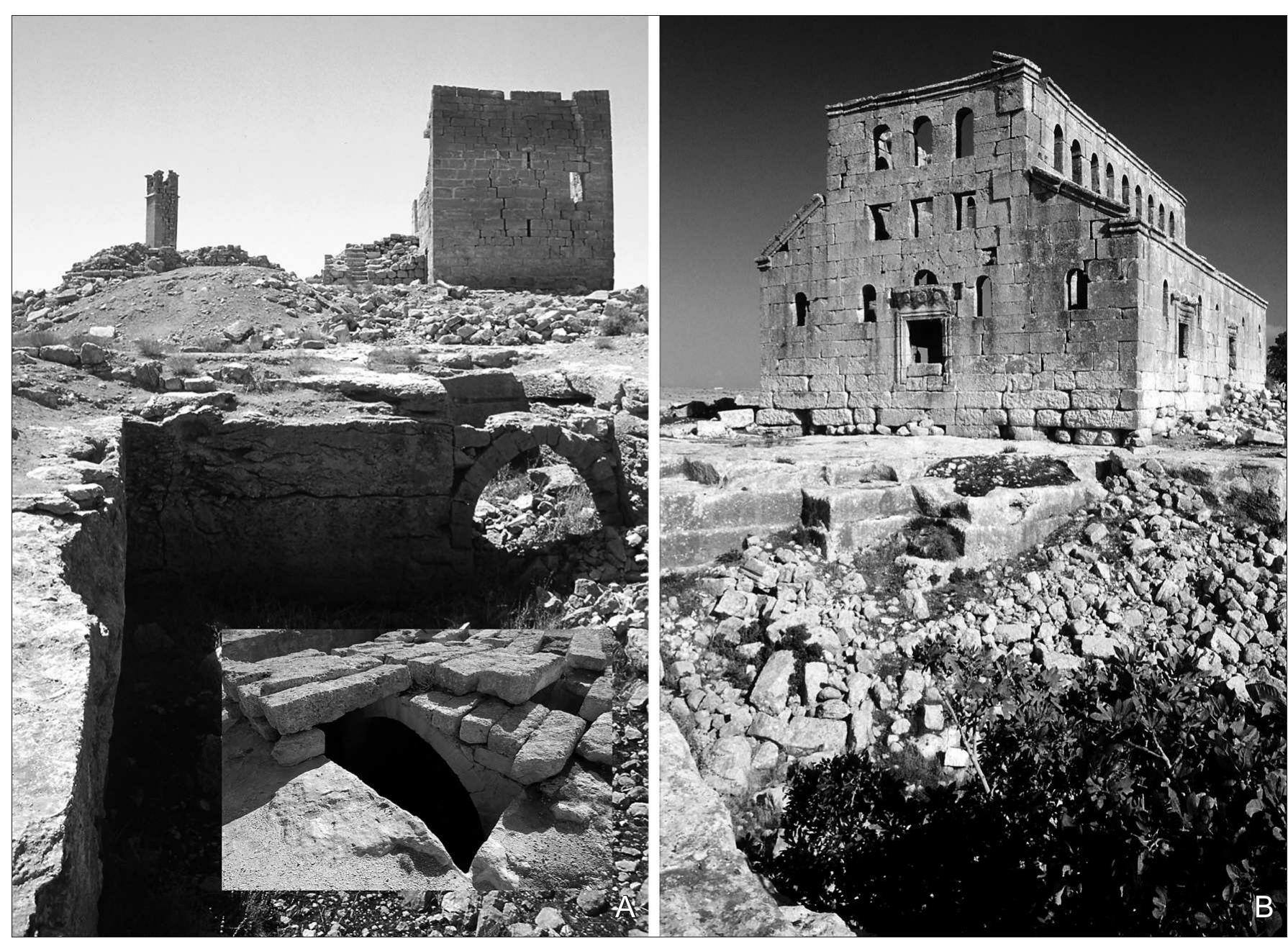 Limestone quarries transformed into cisterns in the vicinity