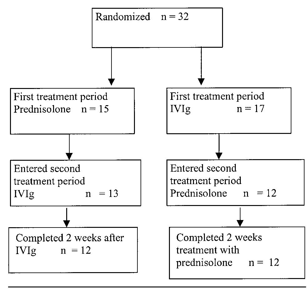 Diagram of patient randomization and progress.