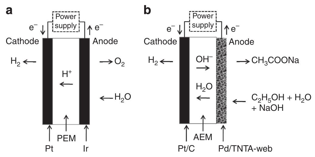 | electrochemical reforming and water electrolysis