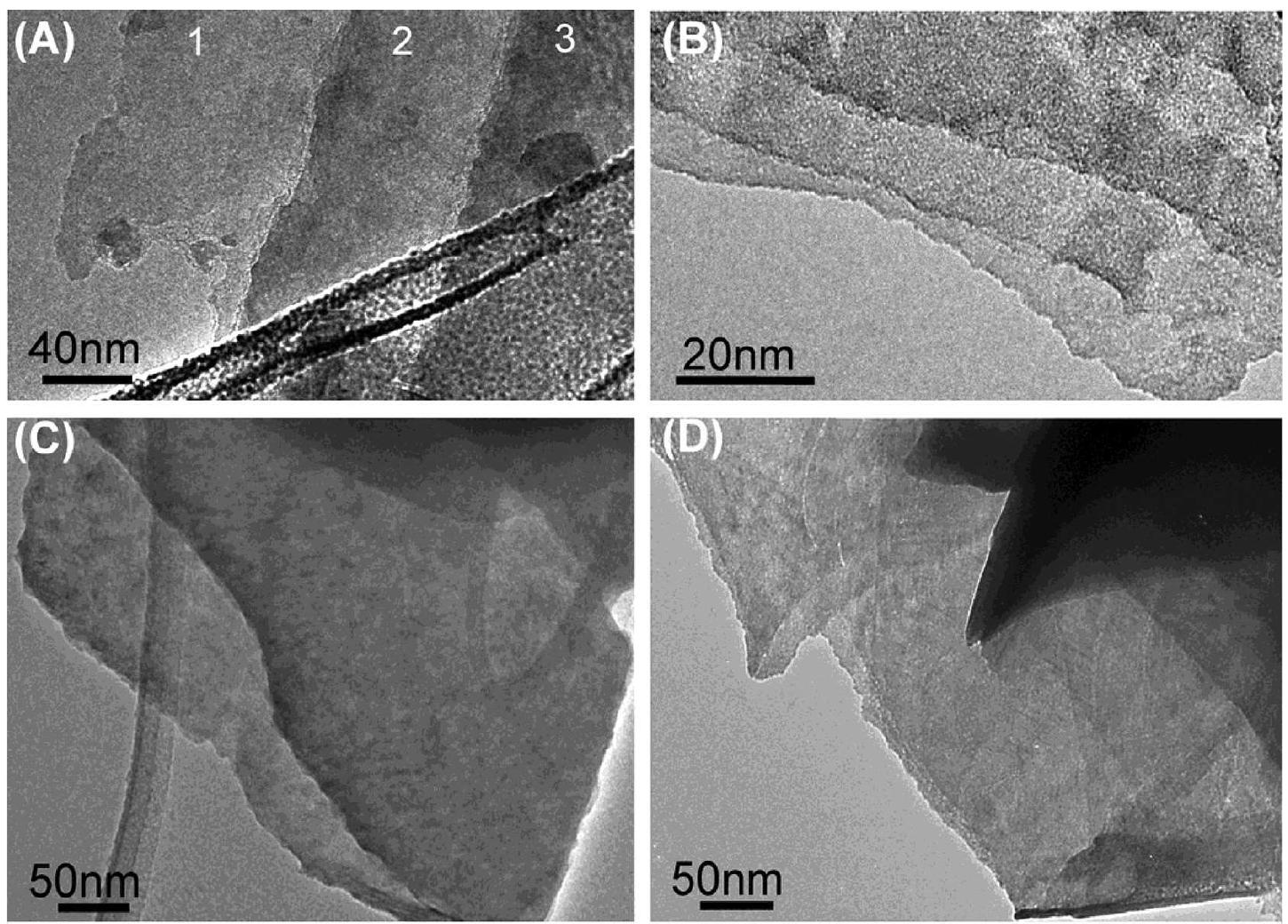 Tem images for (a) ti3c2 layers formed after hf treatment of