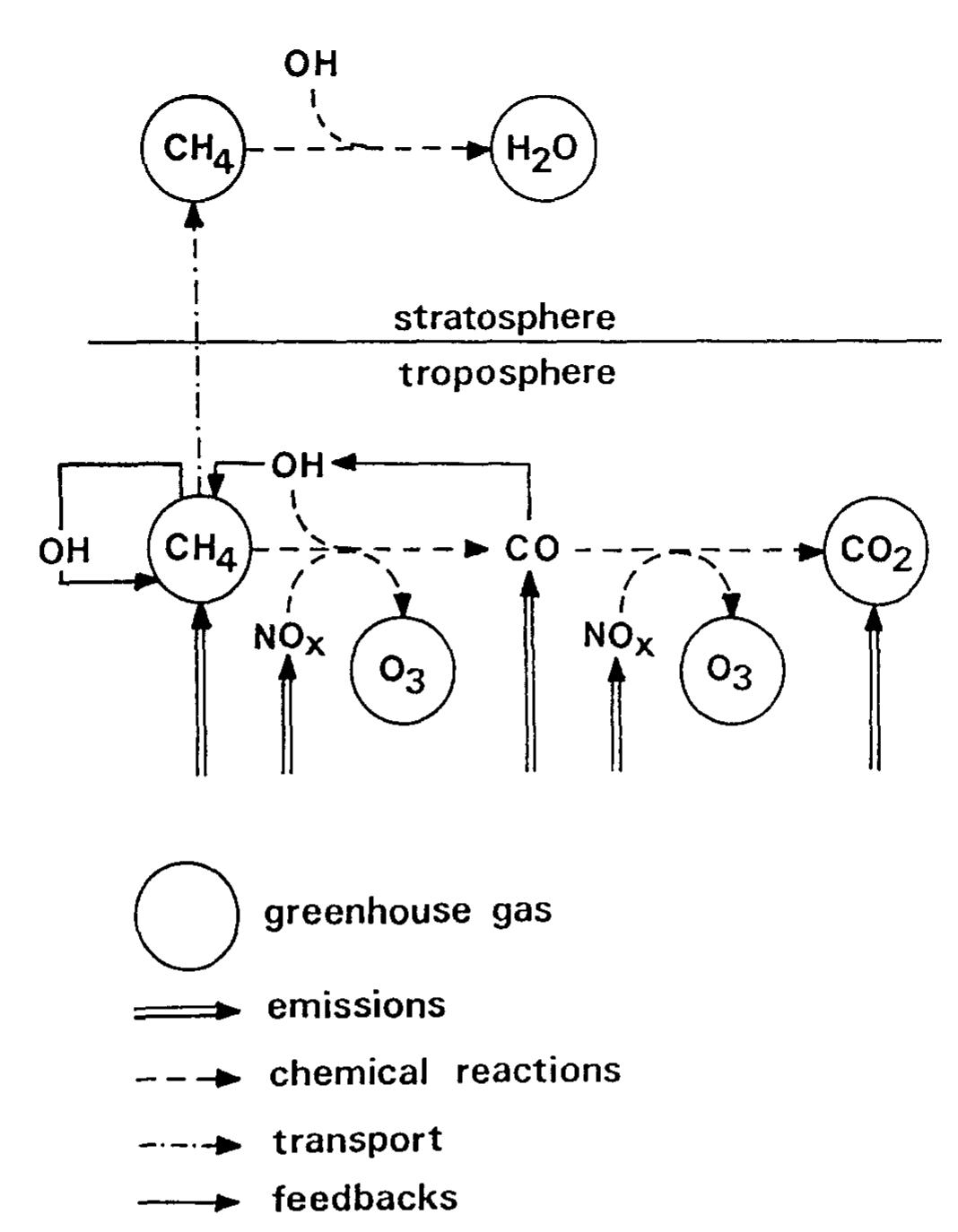 Schematic representation of the most important indirect