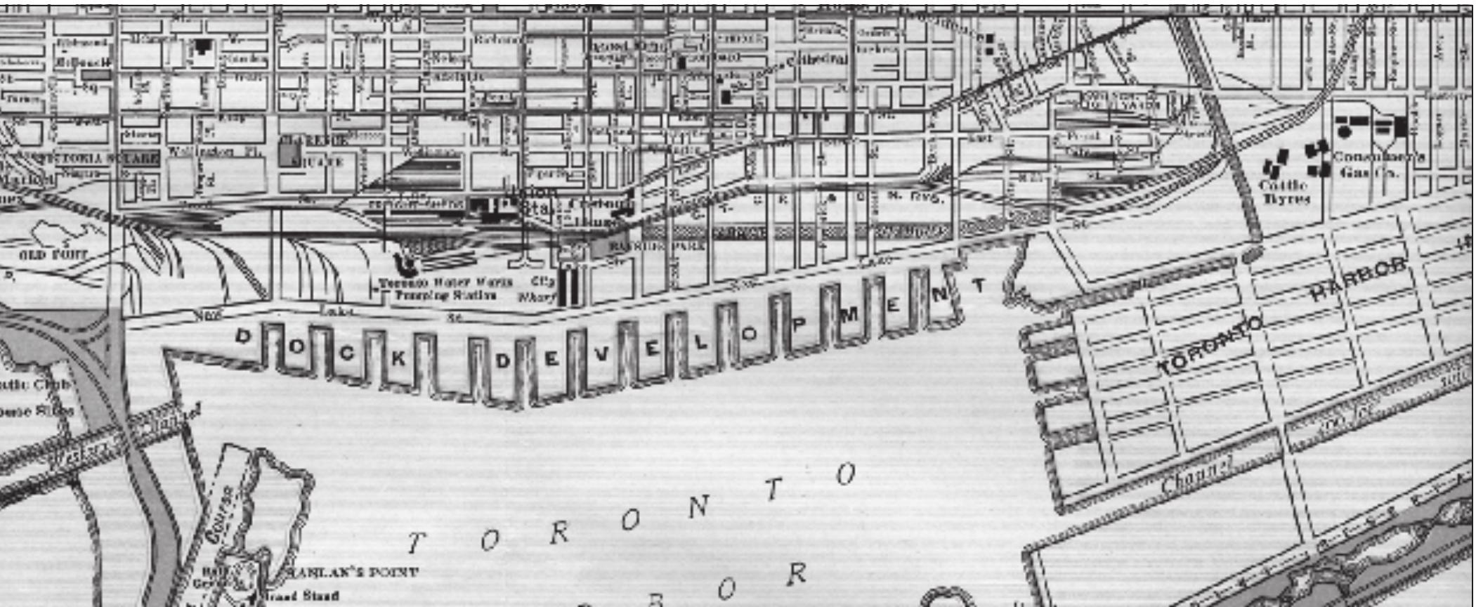 This 1915 map shows the old railway corridor as well as the