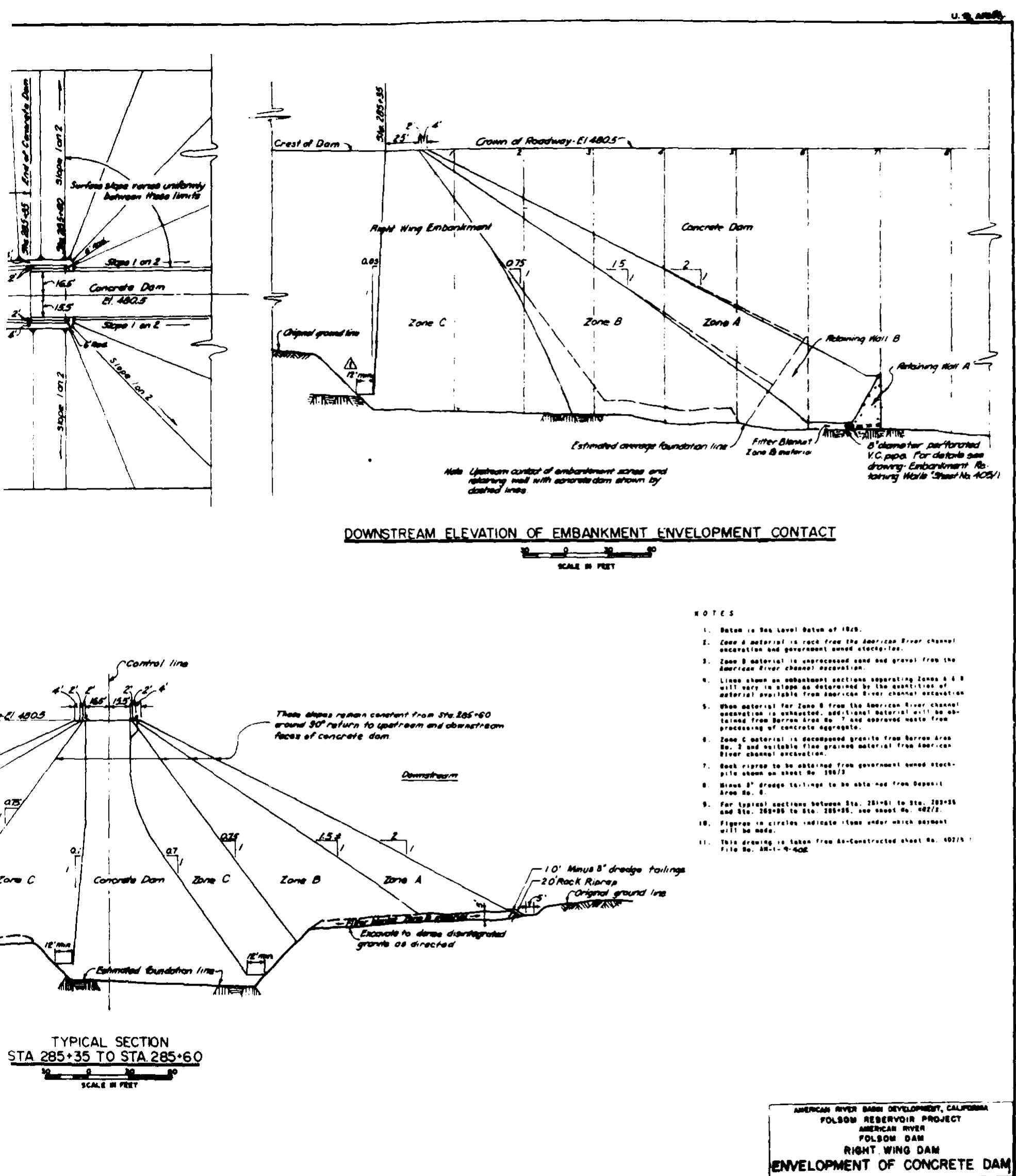 Figure 30 - Seismic Stability Evaluation of Folsom Dam and