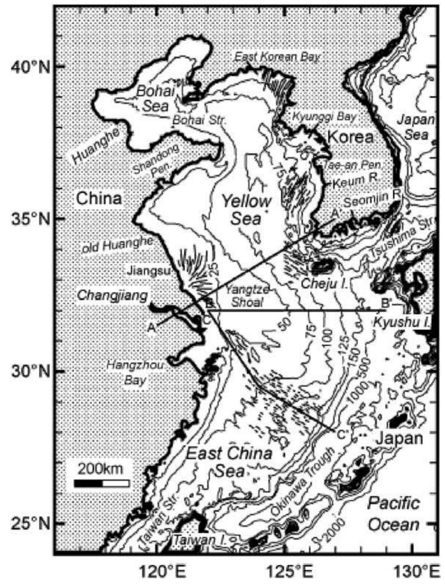Map of the study area. features drawn in the region