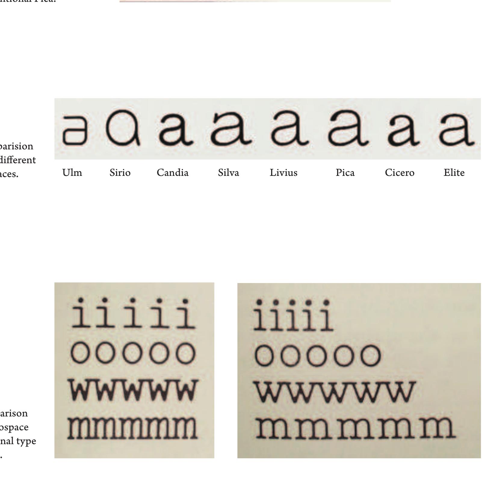 Figure 19 - Type design for typewriters: Olivetti