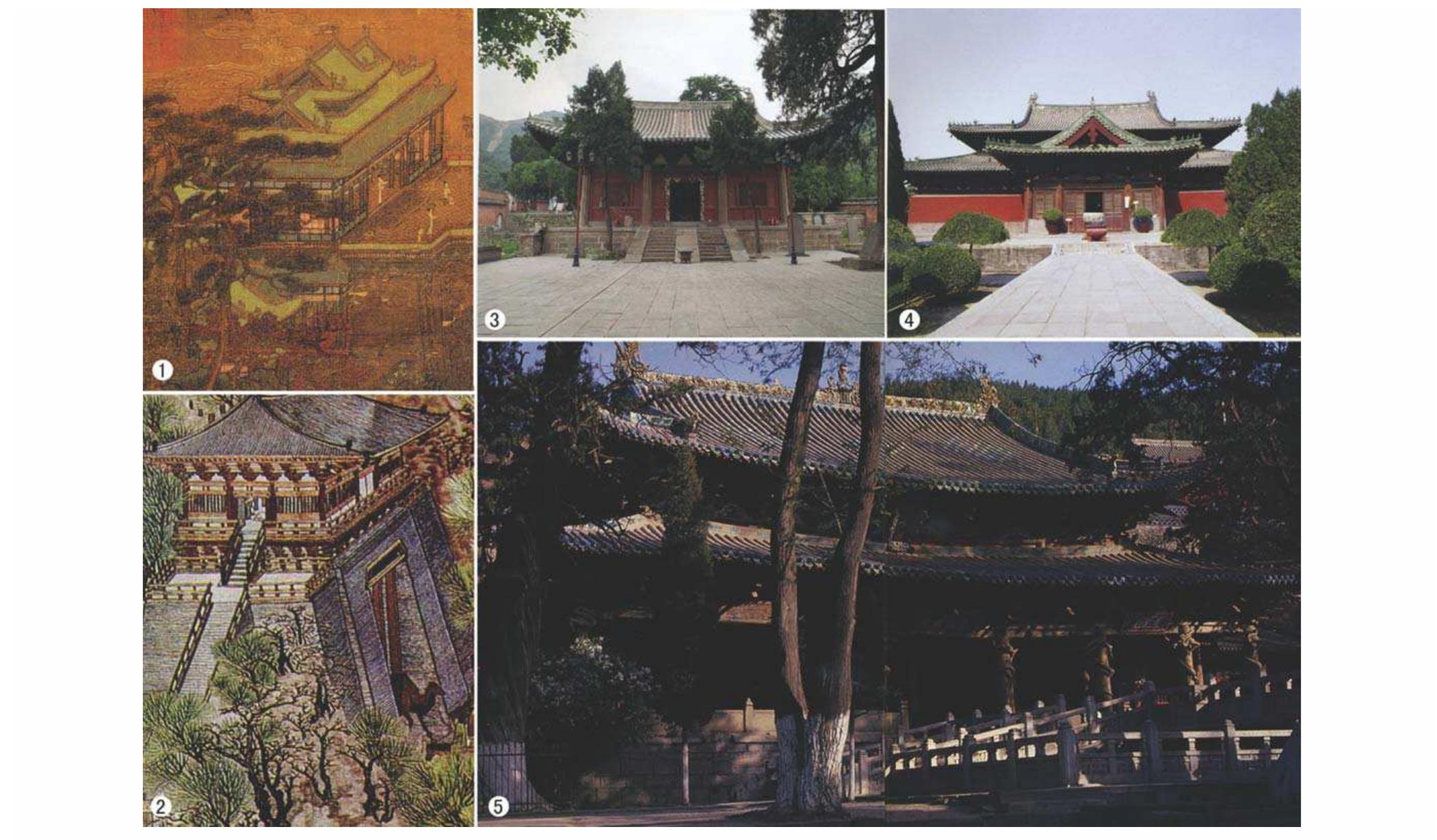 Color in roofs in song dynasty @ boju zhao, the ah palace,