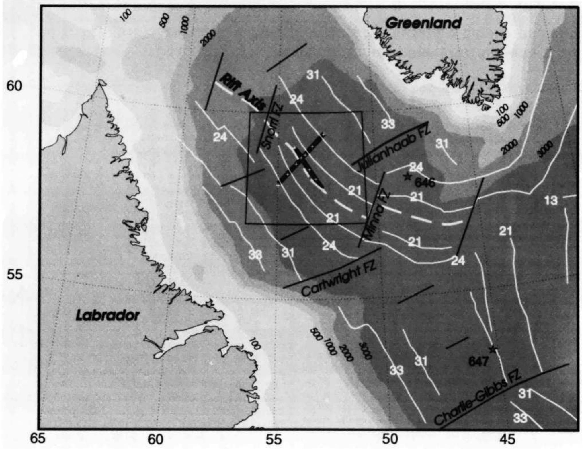 Location map for the seismic refraction experiment in the