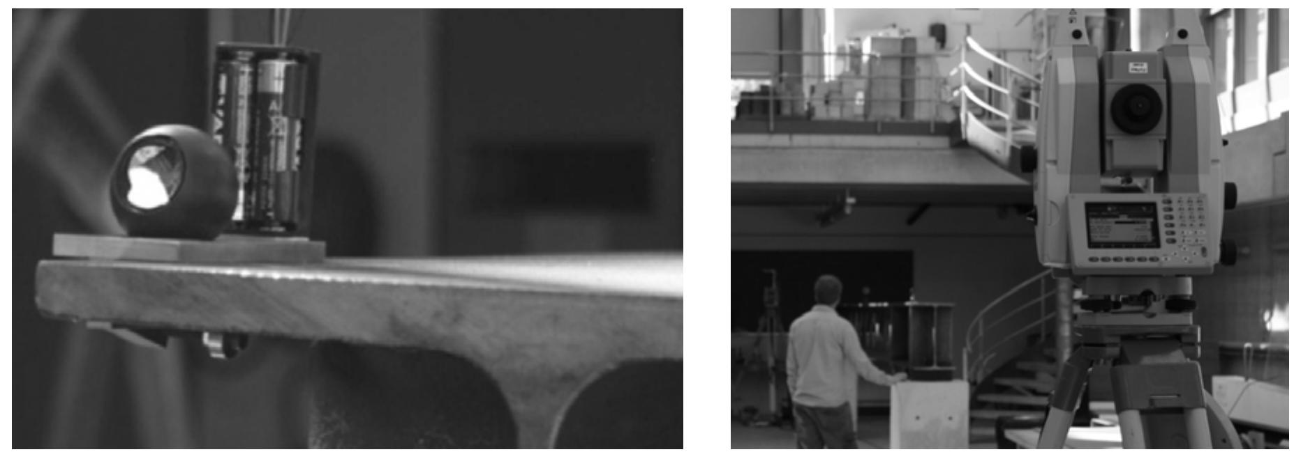 Measurement of flanges’ edges a) trolley and light — b)