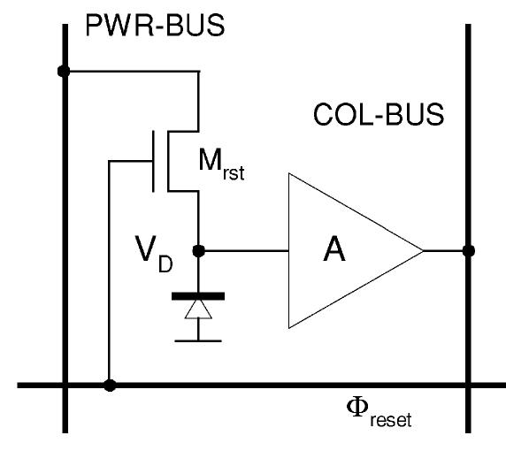 Schematic Of A Conventional “3t” Photodiode Pixel