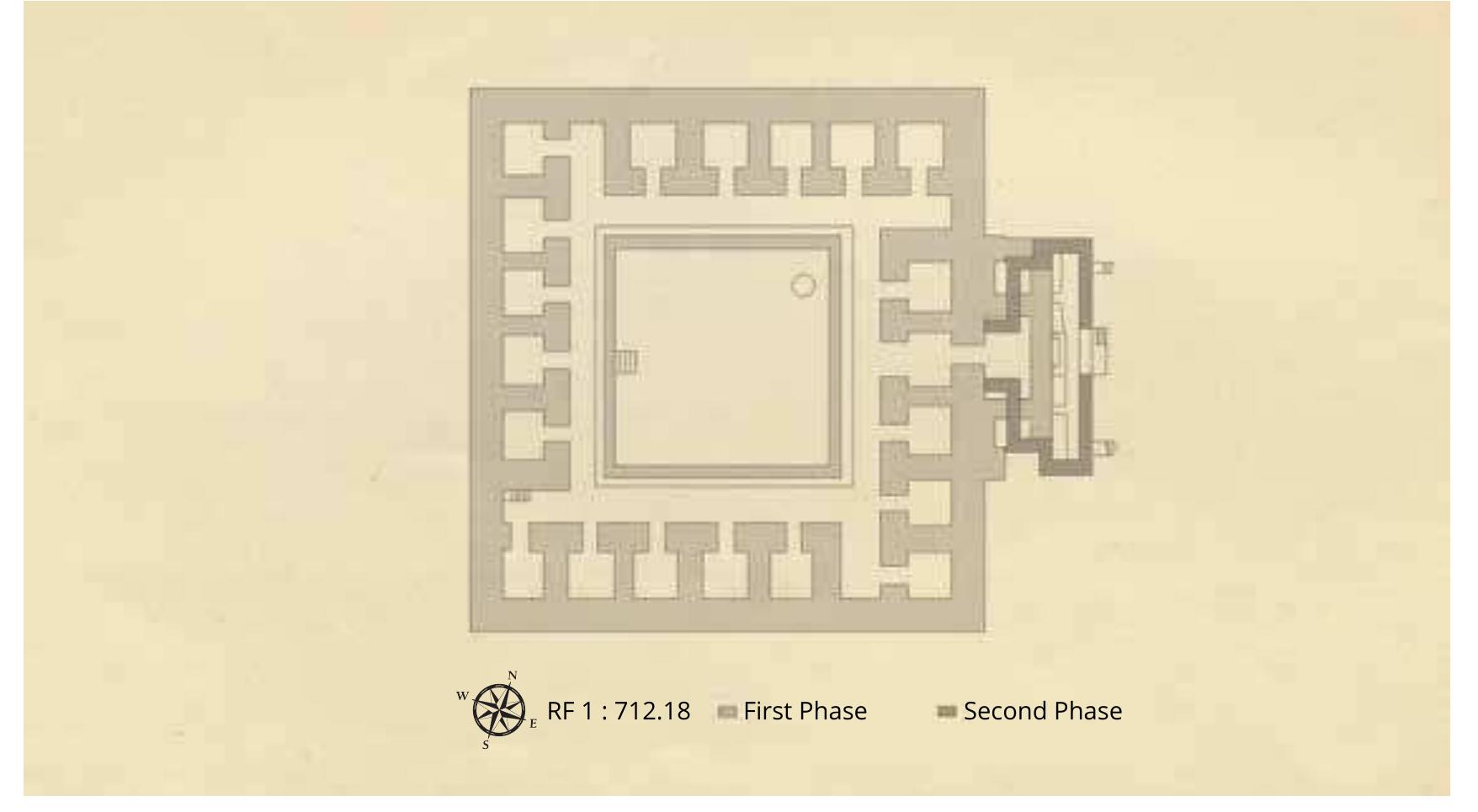 Ground plan of itakhola mura vihara at mainamati, comilla