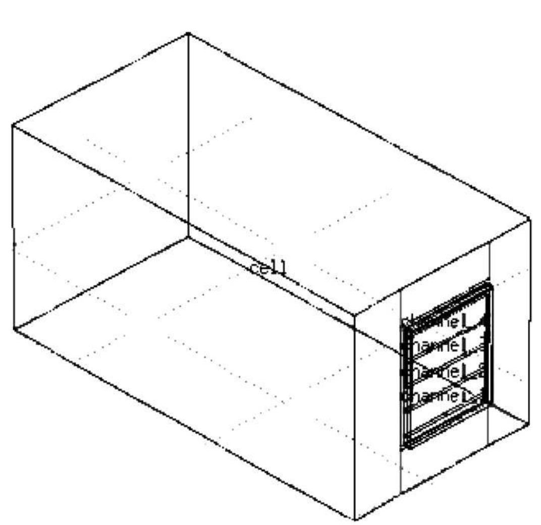 Geometry of the base case model.