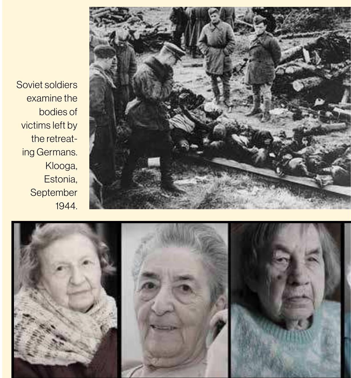Survivors of the klooga concentration camp. the short film