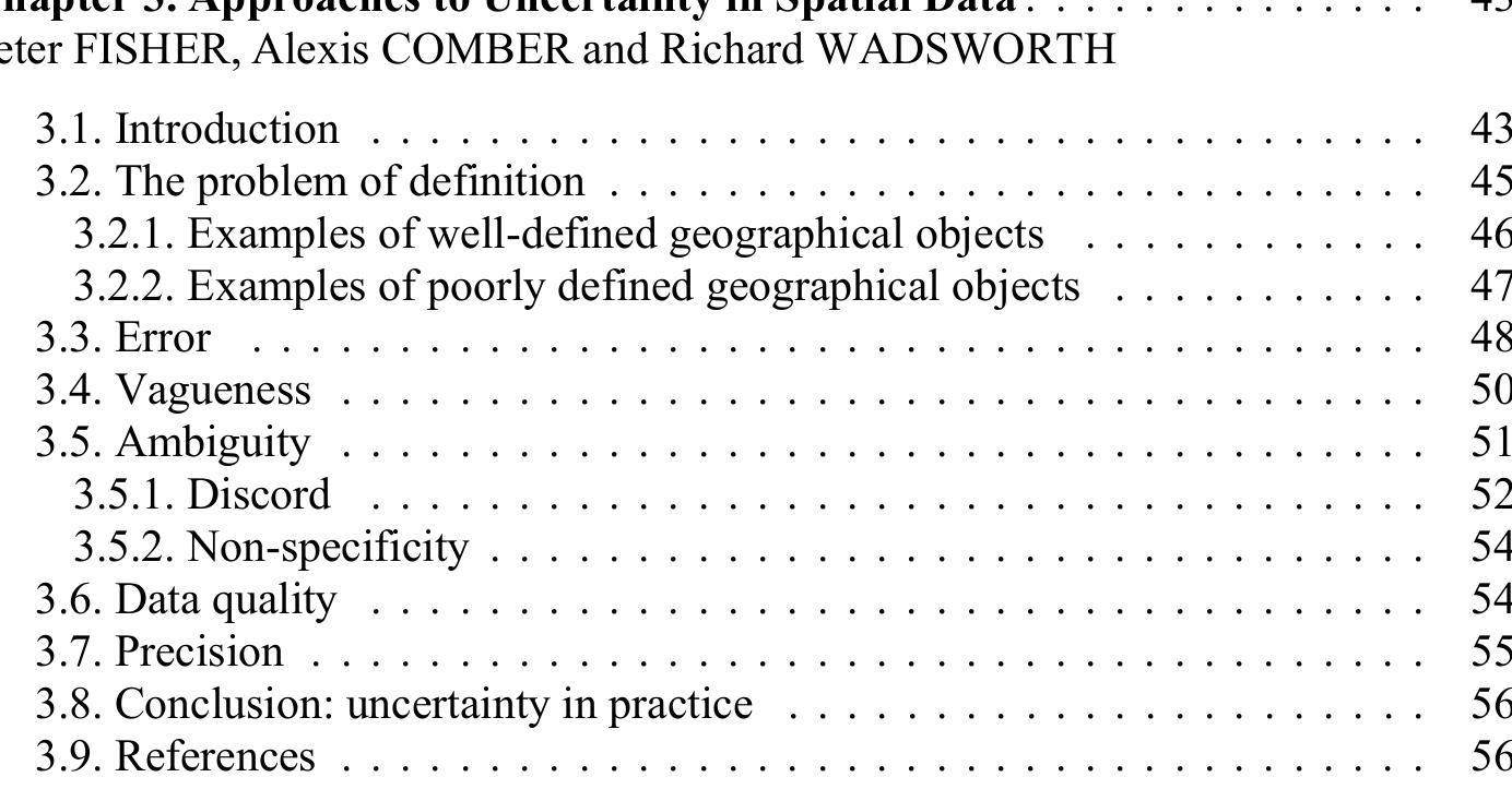 Figure 1 - Fundamentals of Spatial Data Quality-