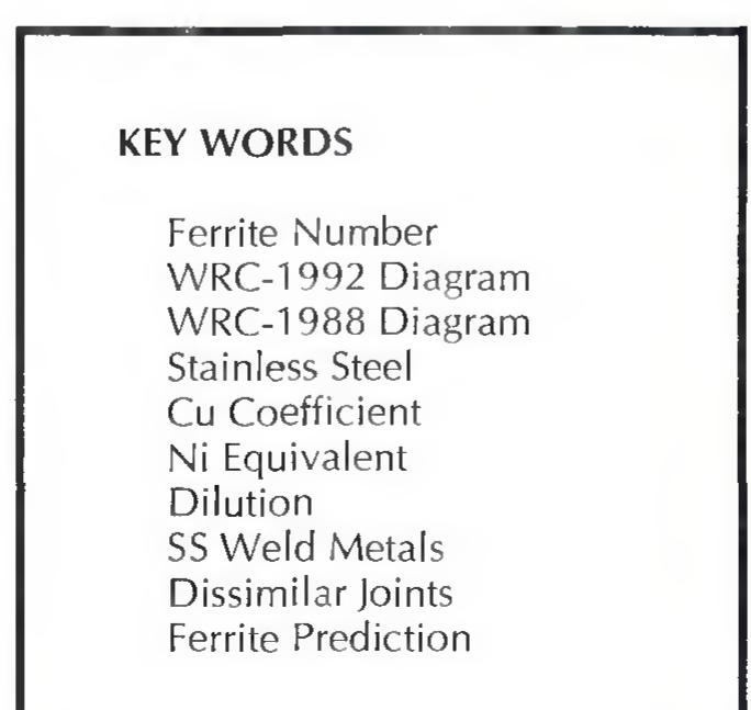 (PDF) WRC-1992 Constitution Diagram for Stainless Steel Weld Metals: A ...
