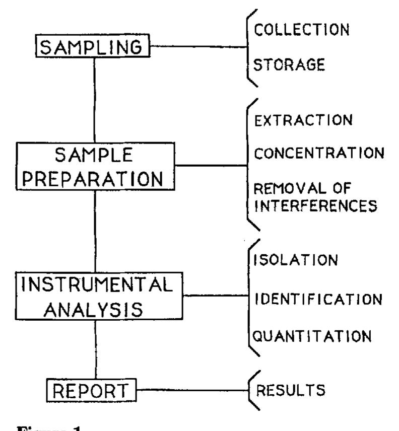 Stages of the complete analytical process. solid phase
