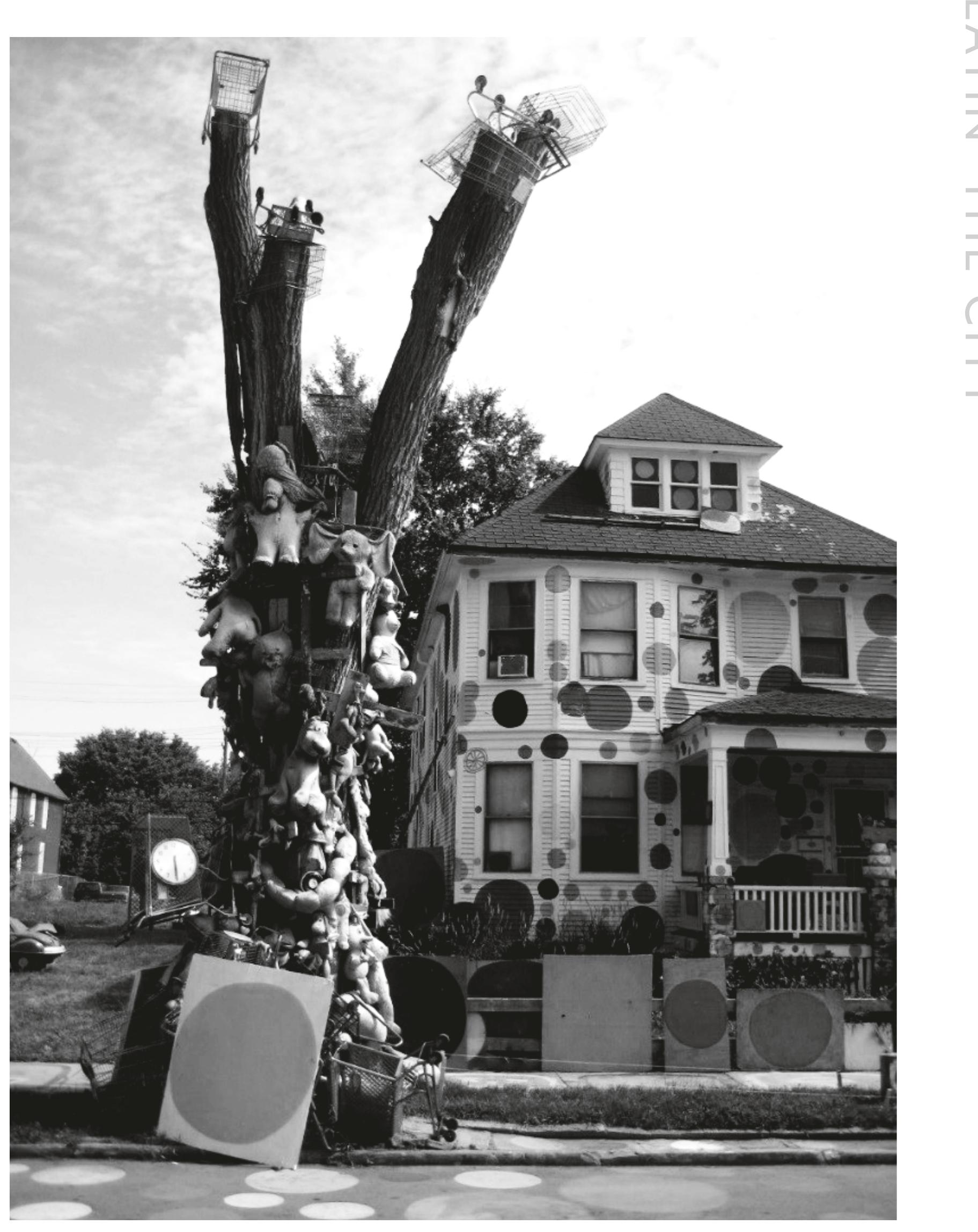 The people's house aka »dotty wotty,« with tree of toys in