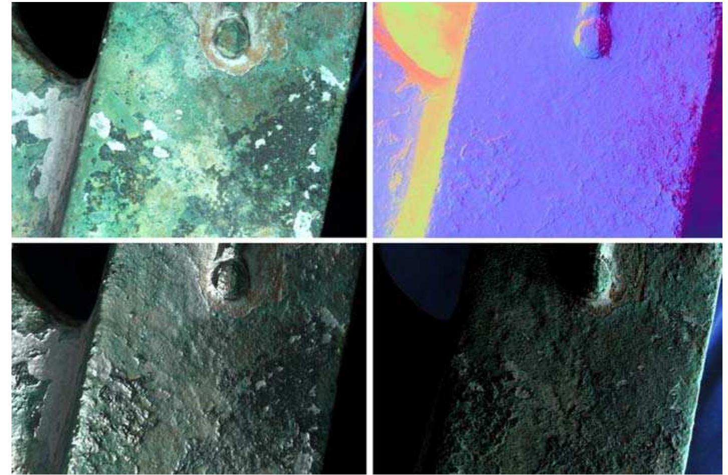 Rti dataset using the polynomial texture mapping (ptm)