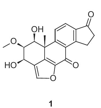 Chemical structure of the phytotoxin viridiol (1; moffatt et