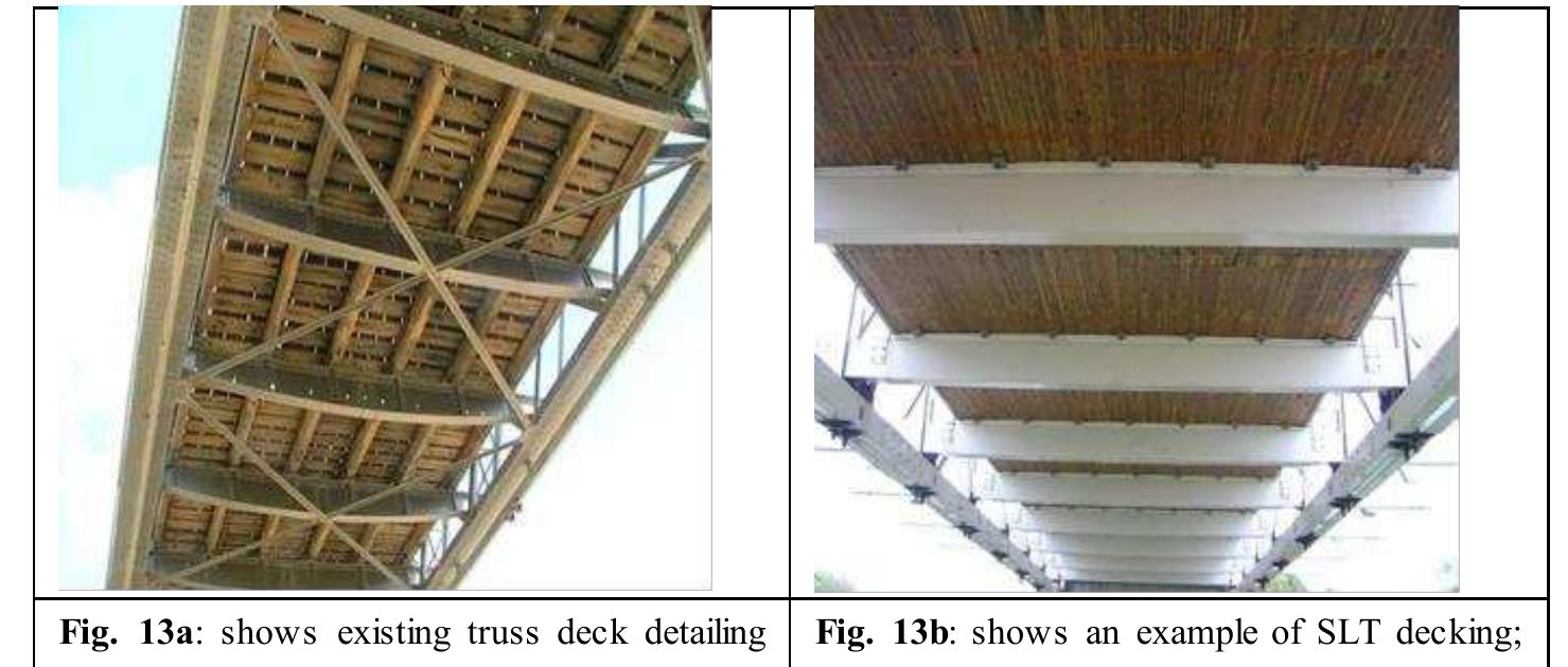 The cross girder to truss moment connection provides the