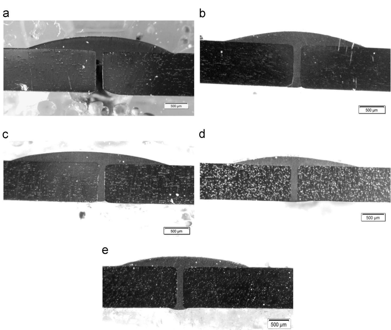 Cross Section Of Laser Brazed Joints A Sample 2 Power Of