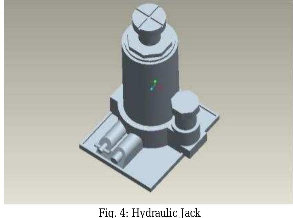 A hydraulic cylinder (also called a linear hydraulic motor)