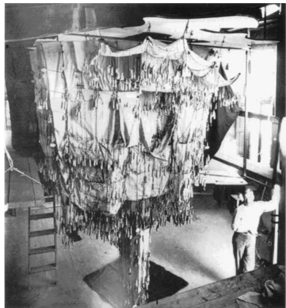 Gaudi’s hanging model used to design the church of colonia