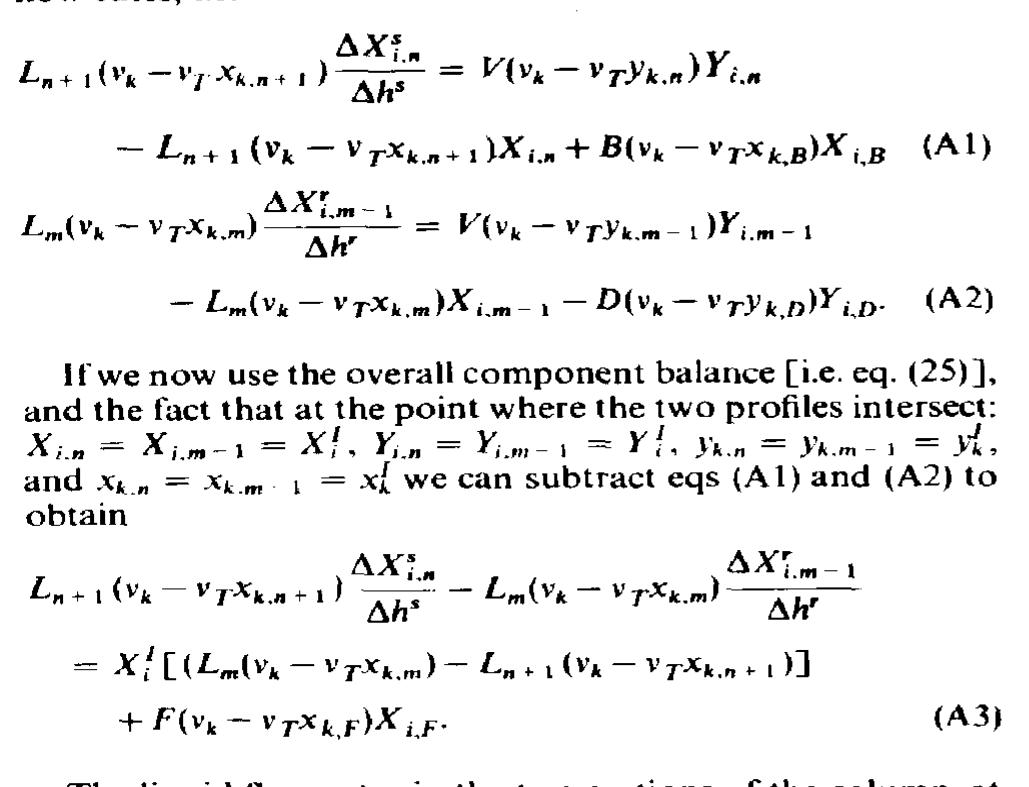 Figure 19 - Design and Minimum-Reflux Calculations for
