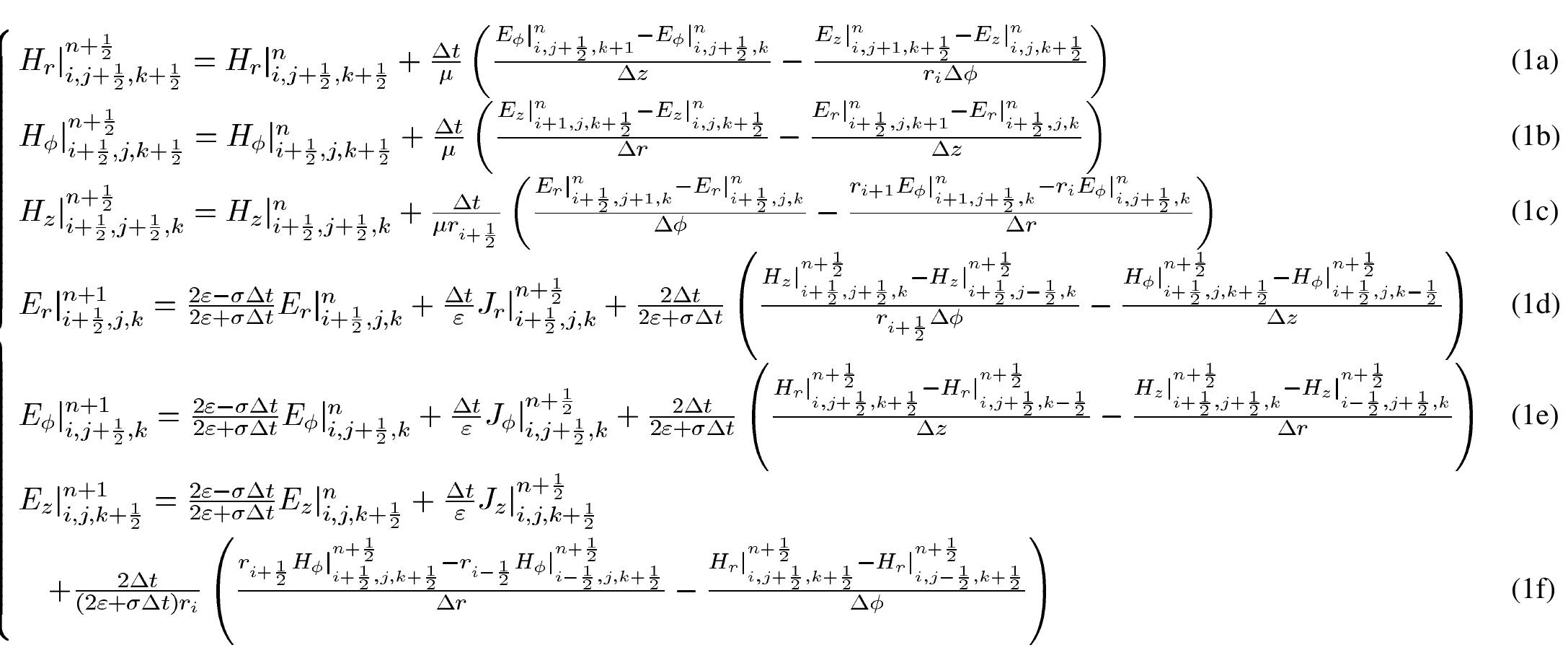 Figure 1 - An FDTD Model for Calculation of Gradient-Induced